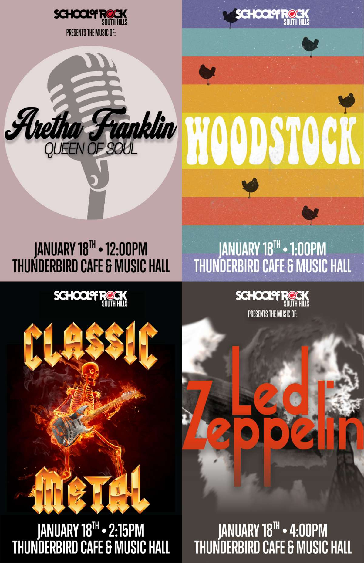 South Hills School of Rock | Thunderbird Music Hall | Lawrenceville's historic Thunderbird Cafe ...